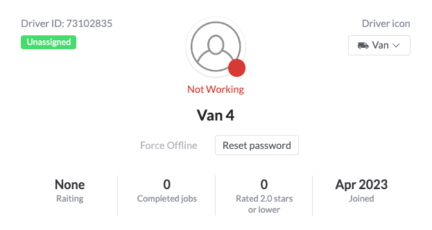 How to Initiate a Password Reset for your Drivers