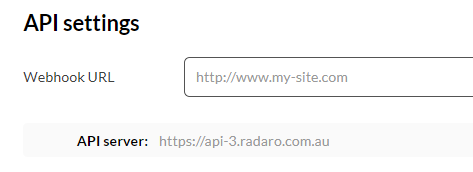 Radaro Integrations - API Introduction