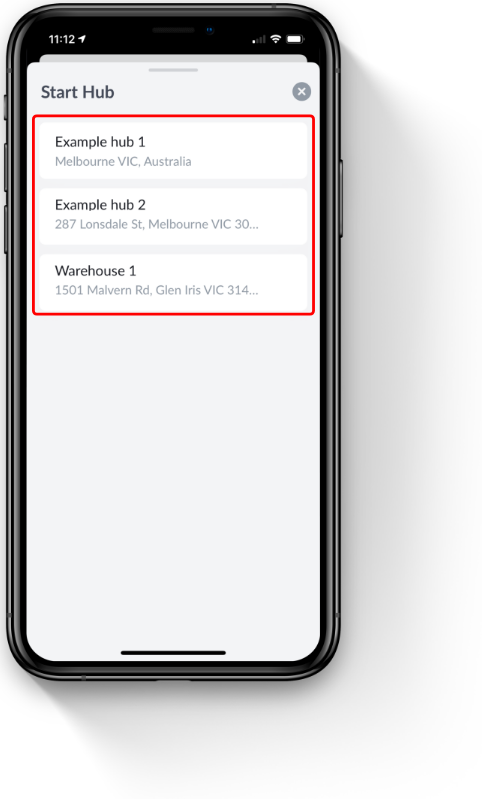 How to set a Default Hub in the Driver App